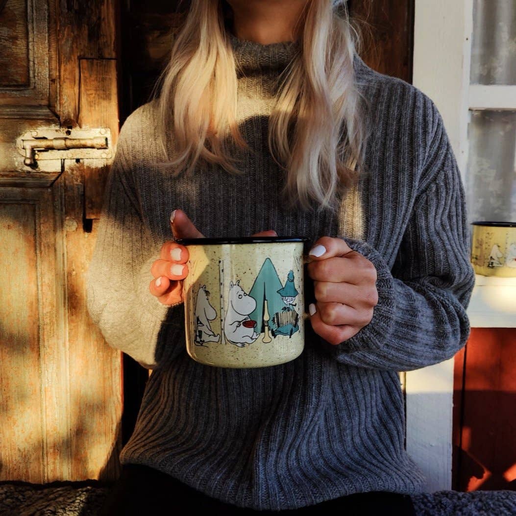 MOOMIN Enamel XL Mug Campers 0.80L – Grumpy Custard