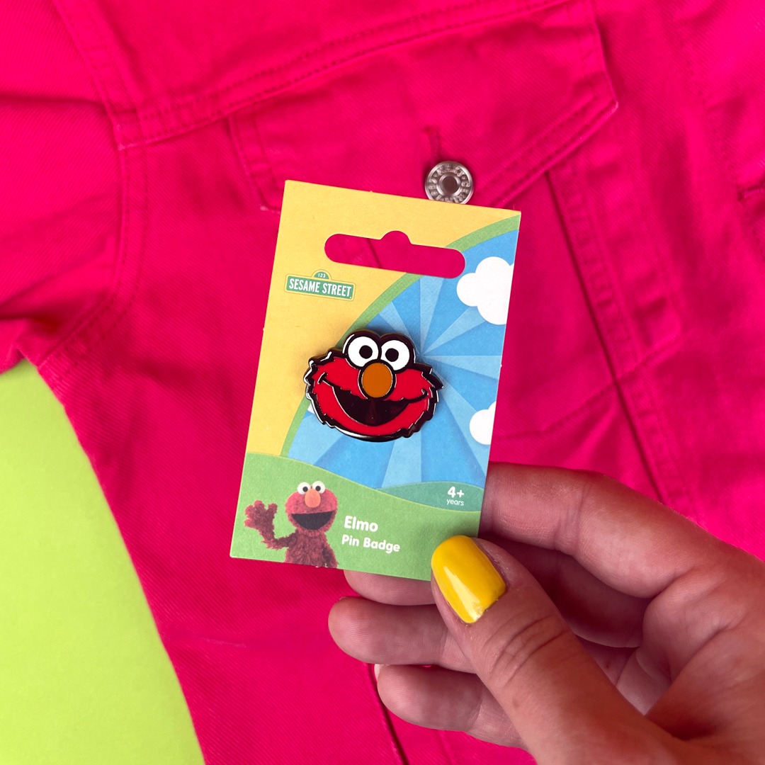 Elmo Pin Badge – Grumpy Custard