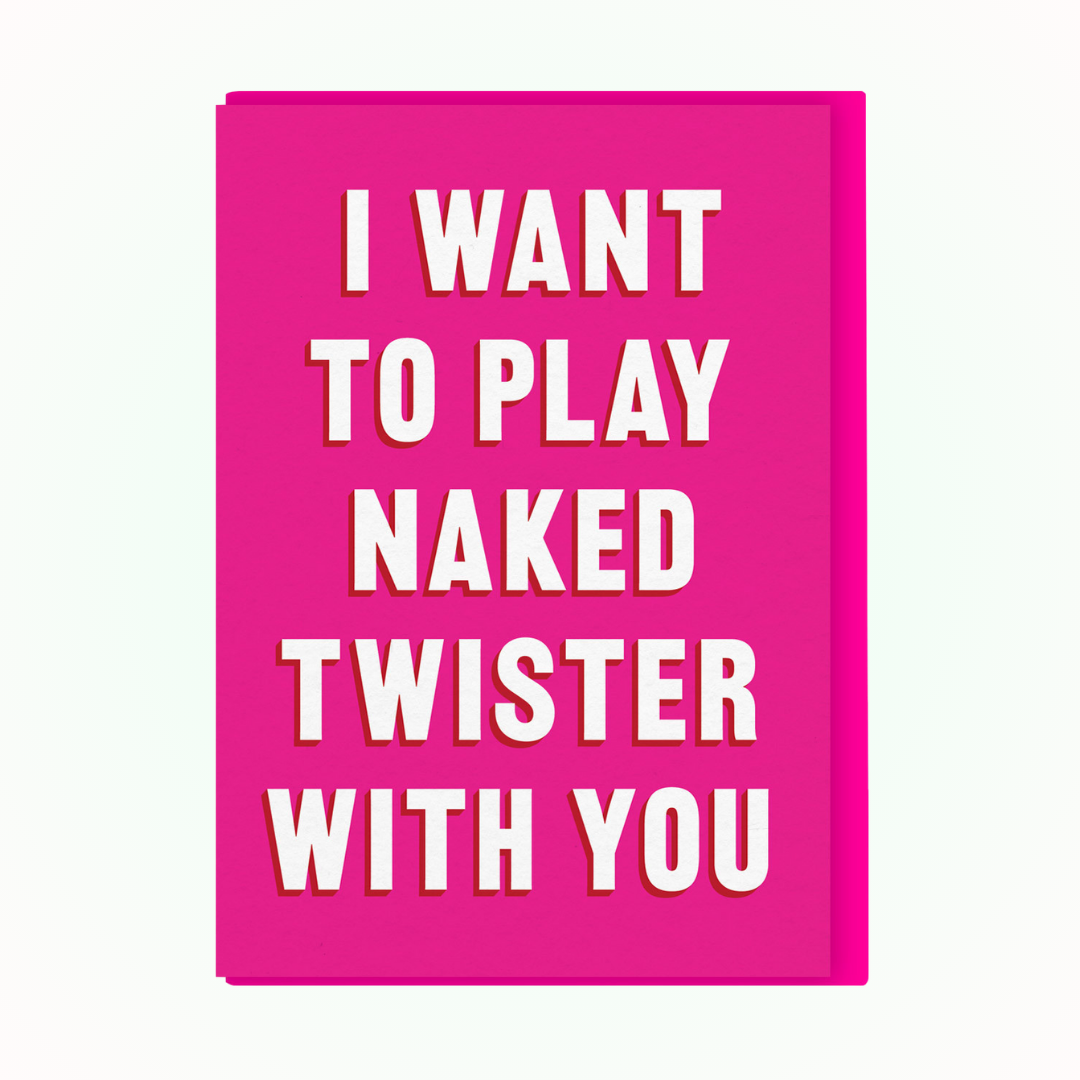 Naked Twister Card By Real Hackney Dave – Grumpy Custard