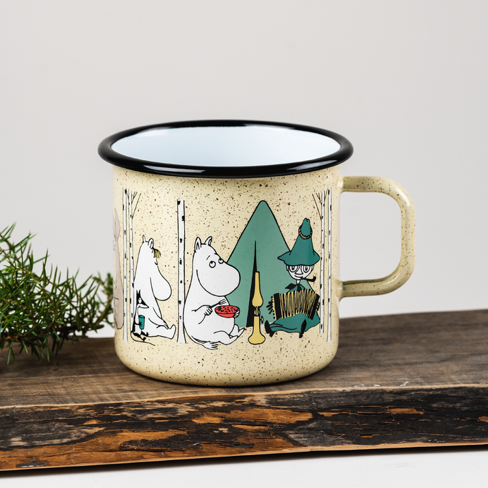 MOOMIN Enamel XL Mug Campers 0.80L – Grumpy Custard